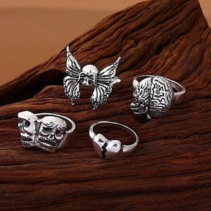 Jewelry | Human Heartskull Butterfly Ring Set | Poshmark